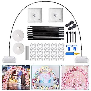 Chamvis Balloon Arch Kit, 9FT Height & 10FT Width Adjustable Balloon Arch Stand: Balloon Arch Frame with Base - for Wedding Baby Shower Birthday Party Supplies Decorations