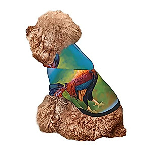 Lawn Grass Dog Hoodies, Pet Clothes Costumes, Pets Wear Hoodie Sweatshirts Jacket for Dogs Cats Outdoor, Small Medium