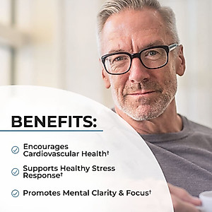 Once Daily Multivitamin for Men 50 and Over - Supplement for Heart Health Support - with Zinc, A, B, C, D3, E Vitamins - for Memory & Brain Health Support - Designed for Whole Body Health - 60 Count