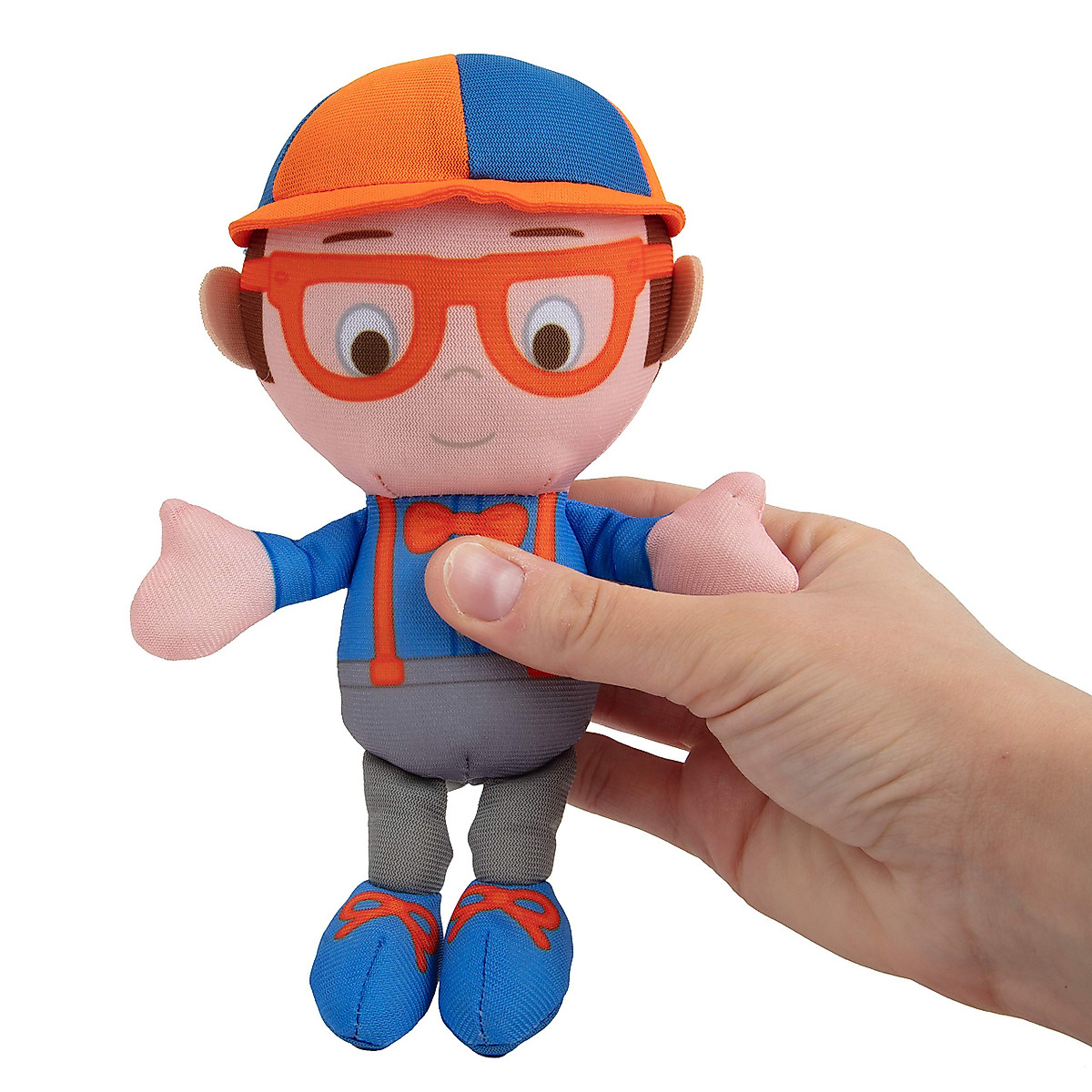 Blippi 7" Fireman, Construction Worker, & Original Character Plush Figures 3-Pack - Officially Licensed - Quality & Soft Collectible Toy - Great Gift for Kids, Boys & Girls - Set of 3