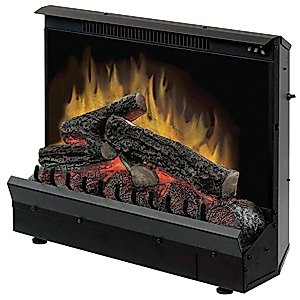 Dimplex DFI Series 23" Standard Log Set Electric Fireplace Insert (Model: DFI2309), 4692 BTU, 120 Volt, 1375 Watt, Black