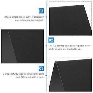 1 Set Desktop Cake Dessert Label Card Standing Memo Board Mini Chalkboard Signs for Food Small Blackboard Chalk Board Sign Board Table Chalkboard Sign Message Board for Shop