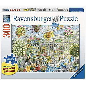 Ravensburger Greenhouse Heaven 300 Piece Large Format Jigsaw Puzzle for Adults - 16786 - Every Piece is Unique, Softclick Technology Means Pieces Fit Together Perfectly