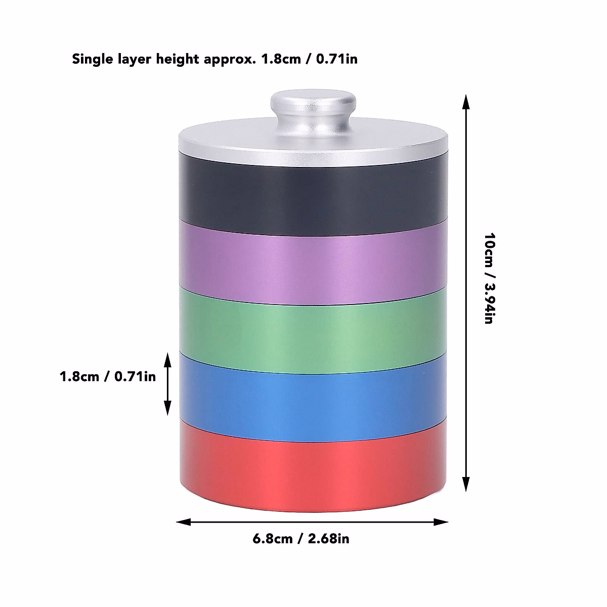 Watch Oil Jar, Dustproof 5-Layer Watch Oil Cylinder for Watch Repair