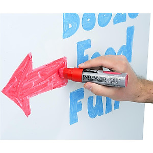 Displays2Go Sidewalk Sign with Weighted Base, Double Sided, Outdoor Rated - White Panel, Black Bottom (ECO1831WN)