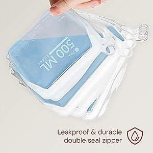 Reli. Reusable Silicone Bags (6 Pack, Multi-Size) | 2 Snack, 2 Sandwich, 2 Gallon - Clear | Silicone Bags for Food Storage | Reusable Food Storage Bags for Food, Meal Prep | Dishwasher/Freezer Safe