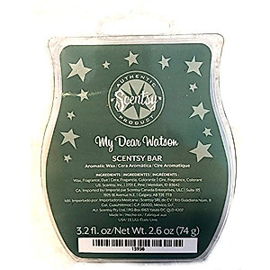 Scentsy My Dear Watson Wickless Candle Tart Warmer Wax, 3.2 fl oz