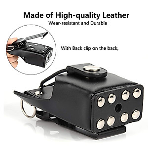 Leather Cell Phone Holster, Leather Cell Phone Belt Clip Carrying Pouch Holder, Universal Pouch Large Phone, Secure & for Long-Lasting Phone Belt Holder for GP328plus/GP338plug/GP344/GP388