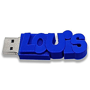 Customized USB Stick with Personalized Name, Date or Message in Your Choice of 15 Vibrant Colors. Choose 8, 16, 32GB Thumb Drive. Fun Gift for Birthday, Wedding, Business (32 GB USB 3.0, Dark Blue)