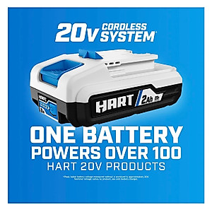 HART 20-Volt Cordless Brushless Drill and Impact Combo Kit with 10" Storage Bag, (2) 2.0Ah Lithium-Ion Batteries, HPCK252B