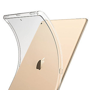 Puxicu Clear Case for iPad Pro 12.9 inch 2017/2015, Slim Design Flexible Soft TPU Protective Cover for iPad Pro 12.9"(1st and 2nd Generation, 2015 and 2017 Model) Tablet, Transparent