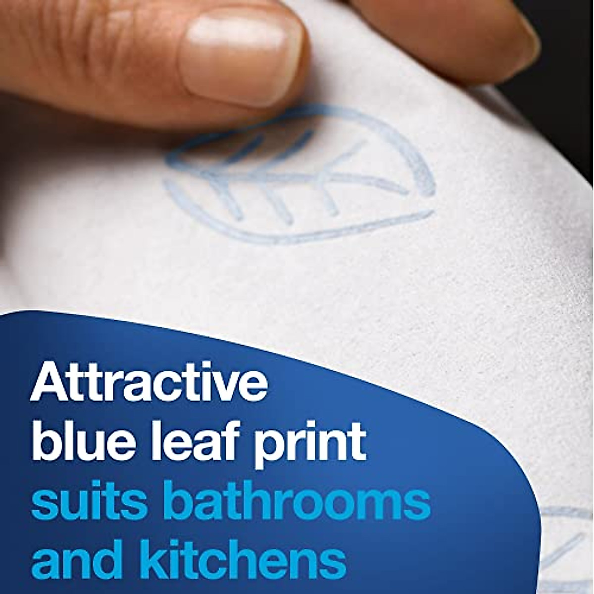 Tork Xpress Extra Soft Multifold Hand Towel White with Blue Leaf H2, Premium, 4-Panel, High Performance, Absorbent, 2-Ply, 16 X 94 Sheets, 101298