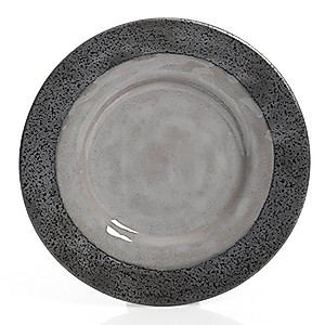 Gibson Dragonstone 16 pc Dinnerware Set Grey Stoneware, Gray -