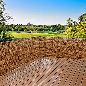 DearHouse Natural Reed Fencing, Eco-Friendly Reed Fence, 4 feet High x 13.3 feet Long, Reed Screen for Garden, Privacy Fence