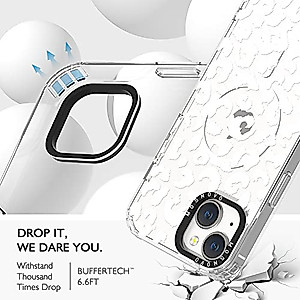 MOSNOVO Compatible with iPhone 14 Plus Case, [Buffertech™ 6.6 ft Drop Impact] [Anti Peel Off Tech] Clear TPU Bumper Phone Case Cover with White Leopard Designed for iPhone 14 Plus 6.7"