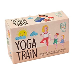 YOGi FUN - Yoga Train Game, Mindfulness Cards for Kids and Adults, Fun Game, Family Yoga Game