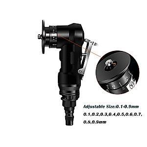 Portable Handheld Pneumatic Chamfering Tool, 45 Degree Mini Pneumatic Chamfering Tool for Metal Beveling Arc Corner Trimming Deburring with 6Pcs C-Angle Blade+6Pcs R-Angle Blade