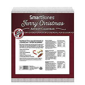SmartBones Holiday Advent Calendar 24 Count, Made with Real Chicken, Rawhide-Free Chews for Small Dogs, 1 Count (Pack of 1)