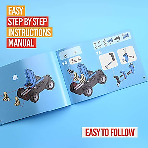 Top Race STEM Projects for Kids - Toys for Boys - Construction Toys for Kids - Ideal Gifts for Boys and Girls - Educational Toy Set - 2 in 1 Vehicle Building Kits - Remote Control Car Model Kits