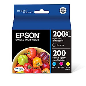 EPSON T200 DURABrite Ultra Ink High Capacity Black & Standard Color Cartridge Combo Pack (T200XL-BCS) for select Epson Expression and WorkForce Printers