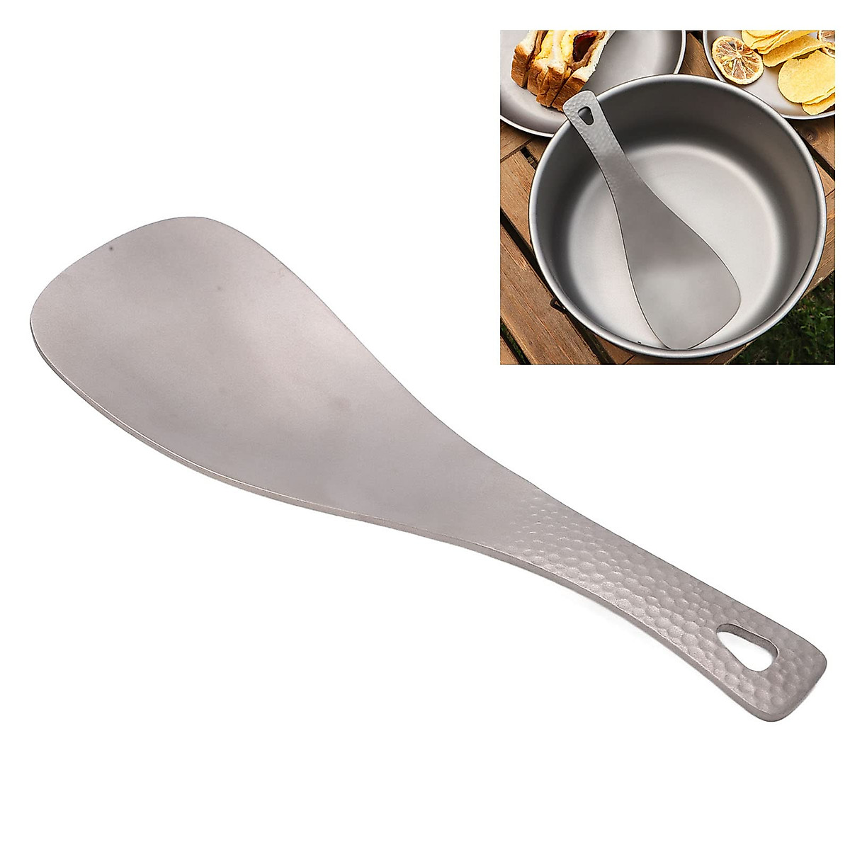 Rice Paddle, Titanium Rice Scooper Spoon Rice Spoon Rice Paddle Rice Cooker Spatula Serving Spatula Ladle Cooking Utensil for Restaurant and Home