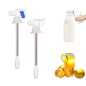 2 Pcs Milk Dispenser for Fridge Gallon,Kids Automatic Drink Dispenser,Drink Dspenser for Fridge,Milk Juice Dispenser,Dispenser for Home Kitchen Party Wedding Decoration Outdoor