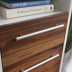 Sauder Vista Key 19"D Vertical 2-Drawer File Cabinet, Pearl Oak/Blaze Acacia