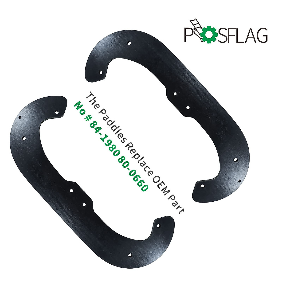 POSFLAG 84-1980 Paddles with 75-9010 Belt 66-7460 Primer Bulb 801254 Spark Plug Replaces 75-9090, 80-0660, 80-660 for Toro CCR Powerlite 38170, 38171, 38172, 38175, 38176, 38178, 38182 Snowthrowers