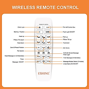Split King Adjustable Bed Frame + 14” Hybrid Matt, Bed Base with Massage, Pillow-tilt, Smart APP Control, Ergonomic Incline, Zero Gravity, Dual USB Port, Under Bed Light, Wireless Remote, 5000 Series
