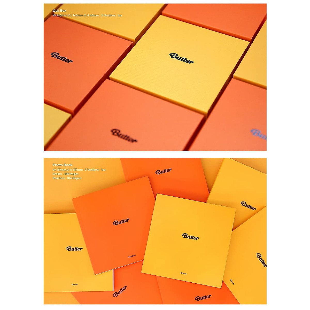Big Hit Entertainment KTMMD1083 BTS - Butter Album+Extra Photocards Set (Cream ver.)