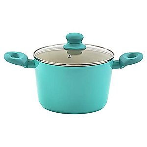 IMUSA USA IMU-30055 Stock Pot, 6.5Qt, Teal