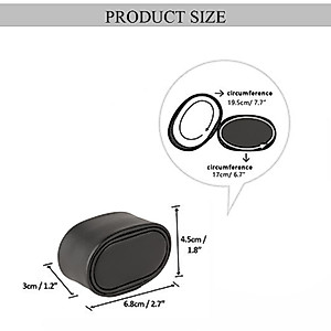 Aokelily Watch Winder Sponge Watch Pillows Replacement, Carbon Fiber PU Leather, Set of 4 Watch Pillows Replacements for Watch Cases Storage Organizer (Black PU)