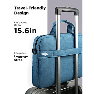 Lenovo Laptop Carrying Case T210, fits for 15.6-Inch Laptop and Tablet, Sleek Design, Durable and Water-Repellent Fabric, Business Casual or School, GX40Q17230 Casual Toploader - Blue