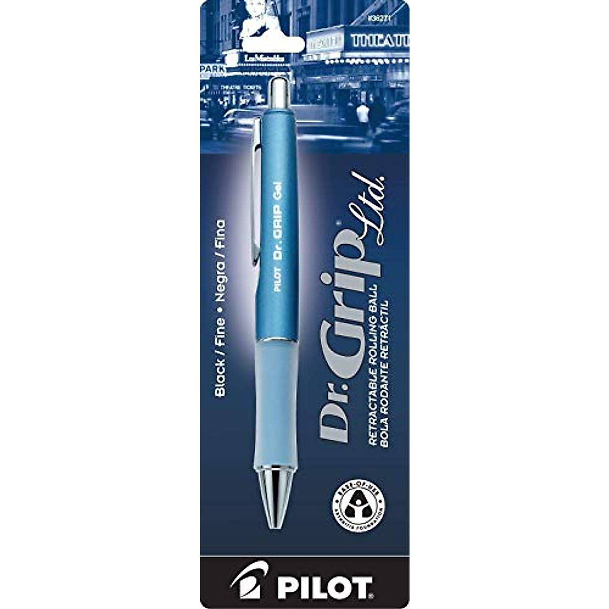 PILOT Dr. Grip Limited Refillable & Retractable Gel Ink Rolling Ball Pen, Fine Point (Assorted)