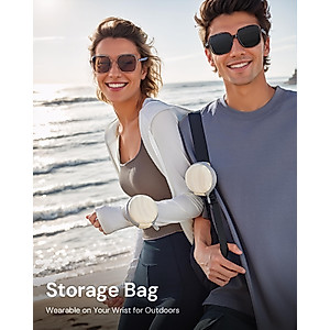 BENEUNDER Trendy Square Polarized Sunglasses, Lightweight Folding Sunglasses for Women Men, UV Protection for Fishing Driving Beach, Light Brown