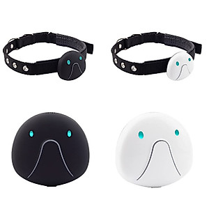 LeonardCreek Pet GPS Tracker for Dogs, Tracking Dog Collar Device, GPS Activity Monitor for Cats, Unlimited Range & Waterproof Tracker for Dogs, GPS Locator for Pets, Pet Activity Tracker (White)