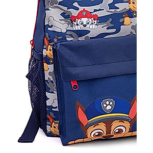 Paw Patrol Backpack Set Kids 4 Piece Camo Lunch Box Water Bottle Pencil Case