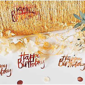 Rose Gold Birthday Confetti for Table Decorations,Table Sprinkle Dessert Table Decorations Light Up Your Birthday Party