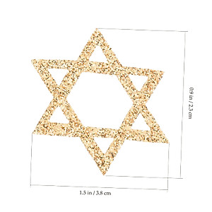 NOLITOY Party Table Decor 150 Pcs Hanukkah Decoration Accessories Christmas Non-woven Fabric Star Sequins