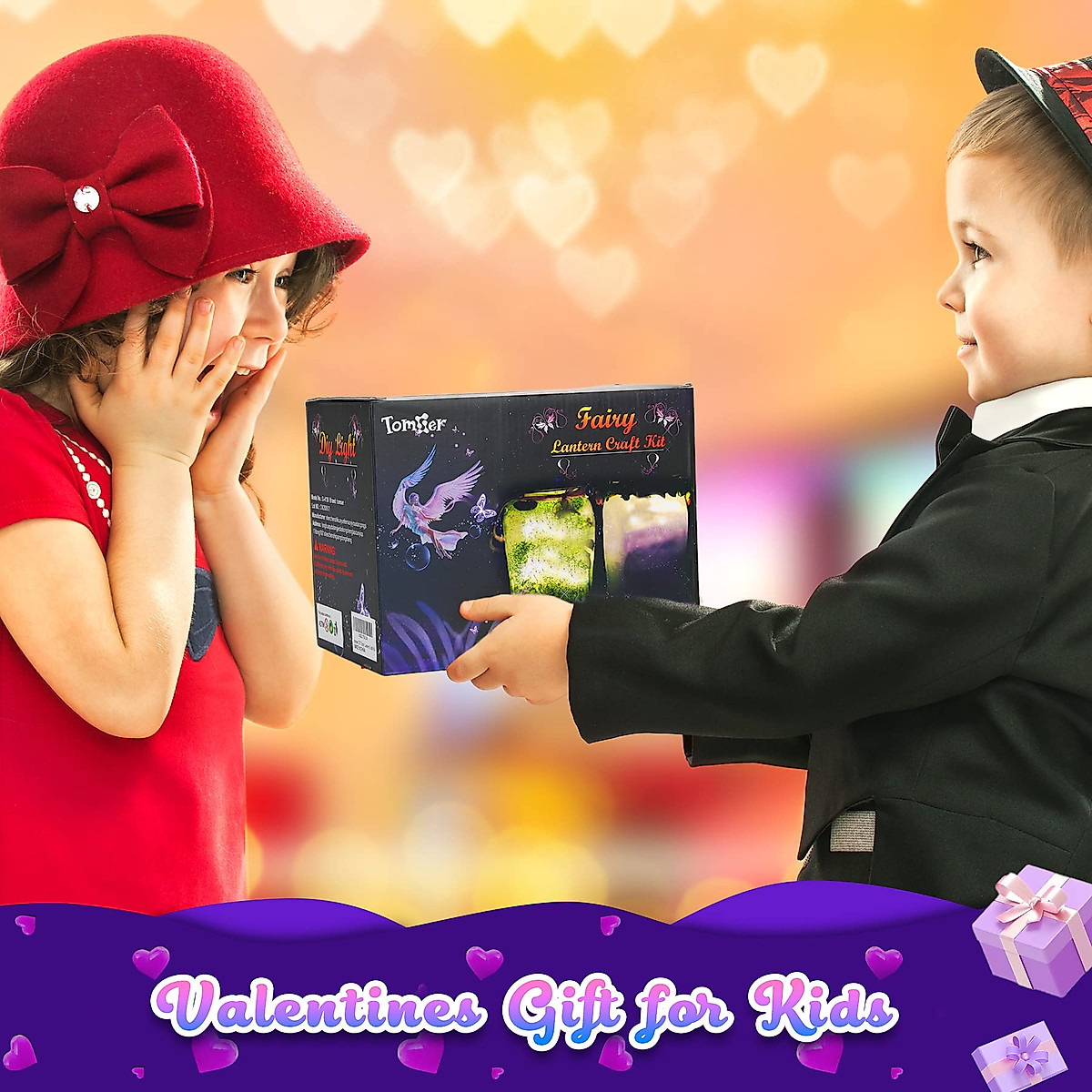 Fairy Lantern Craft Kit for Girls - 23pcs DIY Kits for Kids Arts and Craft Kits for Girls Ages 8-12, Fairy in A Jar Light Garden Kit, Creative Activities for School, Birthday Fairy Party Decorations