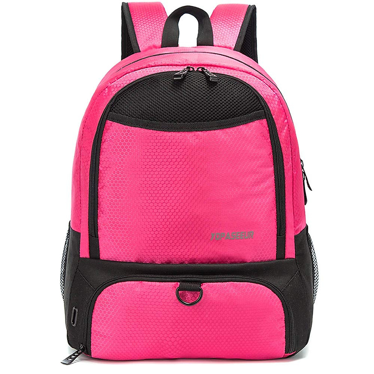 Boys Girls Soccer Bags Soccer Backpack Basketball vollyball Football Bag Backpack youth with Ball Compartment All Sports Gym Bag Rose