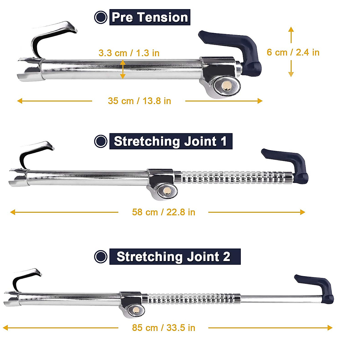 Tevlaphee Universal Steering Wheel Brake Lock Anti-Theft Retractable Double Hook Car Clutch Pedal Lock for Car Truck SUV Van Security with 3 Keys
