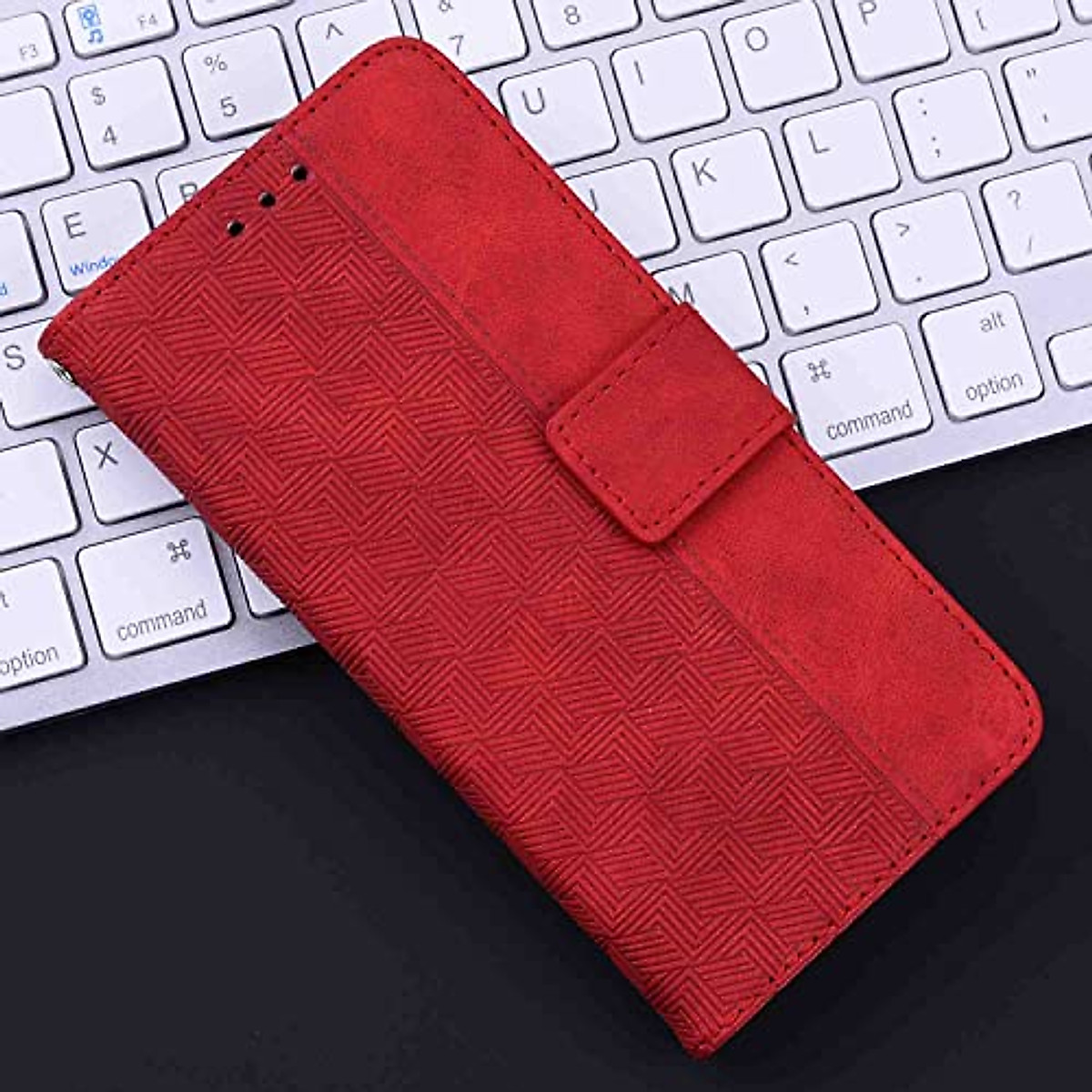 Fansipro Phone Cover Wallet Folio Case for Sony Xperia 1 III, Premium PU Leather Slim Fit Cover for Xperia 1 III, 2 Card Slots, Comfortable to Carry, Red