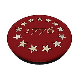 13 Star Flag Betsy Ross Distressed American Flag 1776 PopSockets Swappable PopGrip