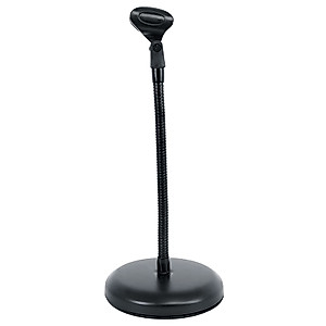 Rockville RDMS7 Desktop Mic Stand w 11.8" Gooseneck+Weighted Base+Webcam Adapter