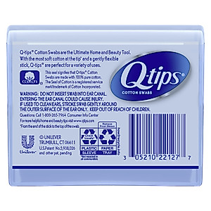 Q-tips Cotton Swabs - Travel Q-tips for Beauty, Makeup, Nails, Men's Grooming, and More, Perfect for On the Go, Travel Size Case, 30 Count Ea (Pack of 2)