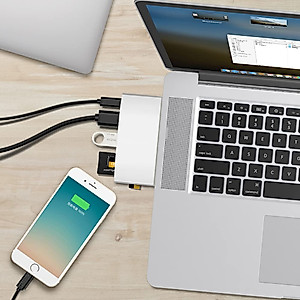 GreenByte USB Type C hubs adapter with micro sd tf slot support Charging 2 port usb 3.0 for macbook pro air mac os