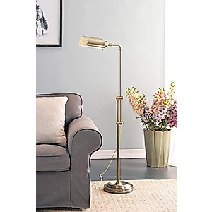 Kenroy Home 33055AB Denton Floor Lamps, Small, Antique Brass