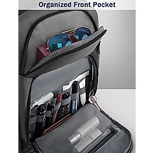 17 inch Laptop Backpack, Large 50L Business Travel Backpack with 2 Insulated Side Pockets & USB Charger, Durable Anti Theft Luggage Backpack Water Resistant Overnight Weekender Bag Gift for Men Women