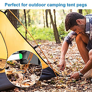 18 Pack Tent Stakes, Stakes for Outdoor Decorations, Tent Stakes Heavy Duty, Metal Stakes, Tent Garden Stakes for Gardening & Canopies, Outdoor Christmas Decorations